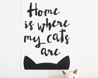 Cat lover art | Etsy