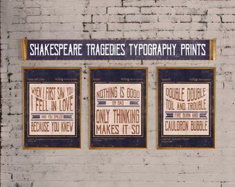 Shakespeare poster | Etsy
