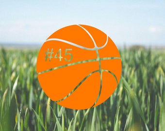 Basketball Net Rhinestone Car Decal