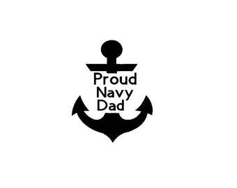 Proud navy dad | Etsy