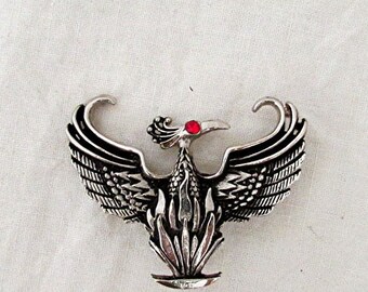 Phoenix brooch | Etsy