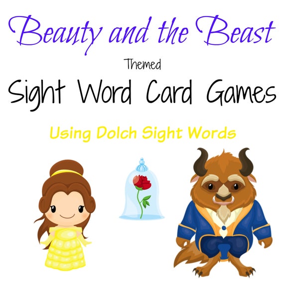 Beauty And The Beast Themed Sight Word Card Games Dolch beauty-and-the-beast-themed-sight-word-card-games-dolch