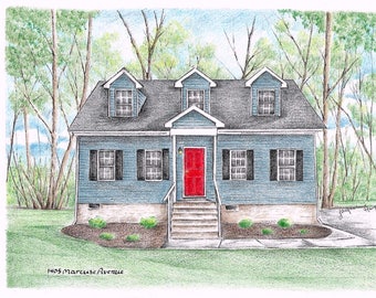 House portraits | Etsy