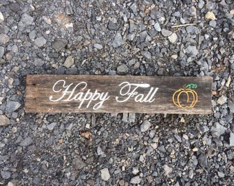 Happy fall sign | Etsy