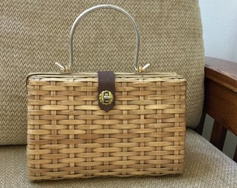 Wicker basket purse | Etsy