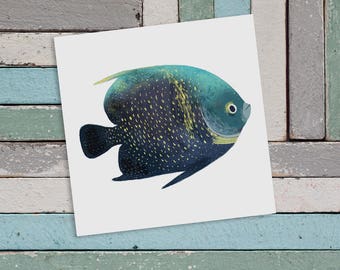 Angelfish wall art | Etsy