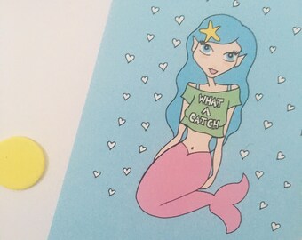 Mermaid pun | Etsy