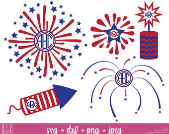 Patriotic monogram | Etsy