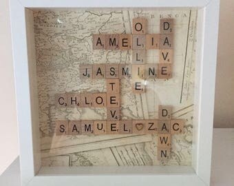 Scrabble art | Etsy