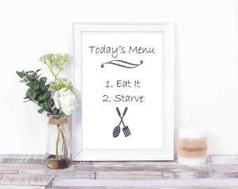 Funny kitchen art | Etsy