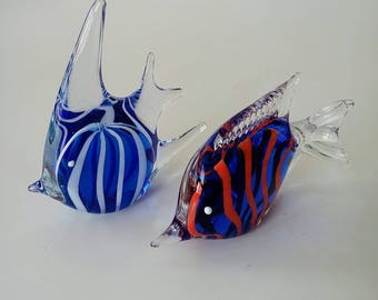 Blown glass fish | Etsy