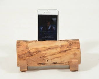 Wood phone stand | Etsy