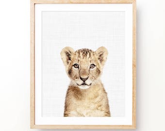 Lion print | Etsy