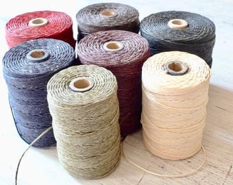 Crawford waxed linen | Etsy