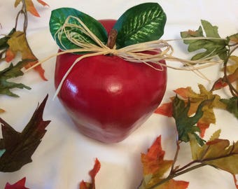 APPLE Shaped Book Art Unique Engagement Gift Wedding Decor