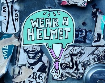 Helmet sticker | Etsy