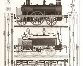 Locomotive art | Etsy