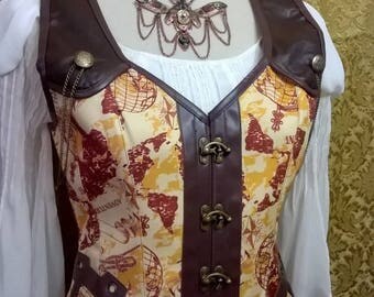 Steampunk corset | Etsy