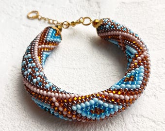 Bead rope bracelet | Etsy