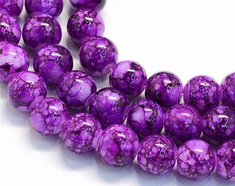 Purple marbles | Etsy