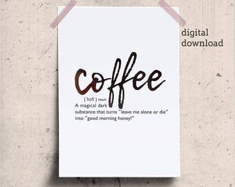 Coffee quotes | Etsy