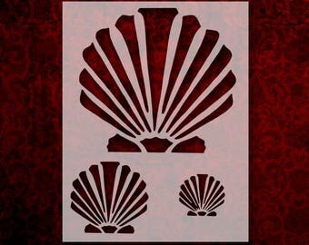 Shell stencils | Etsy