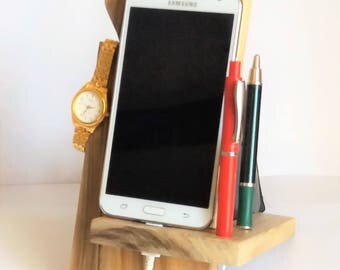 Oak Wood iPhone Smart Phone Desk Stand Holder iPhone Wood