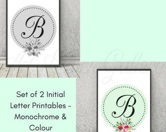 Monogram letters | Etsy