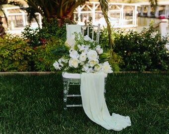 Romantic Chiffon Table Runner Flowly Chiffon Table Runner