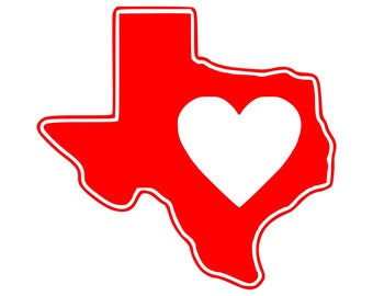 Texas heart svg | Etsy