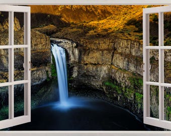 Waterfall decal | Etsy