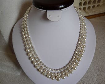 La Perla Necklace Natural Freshwater Pearls Cascading