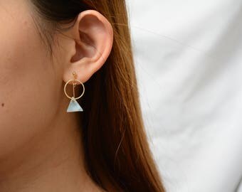 Short drop earrings | Etsy