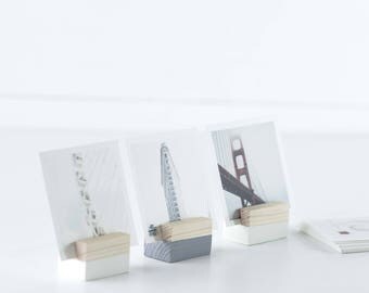 Wood photo holder | Etsy
