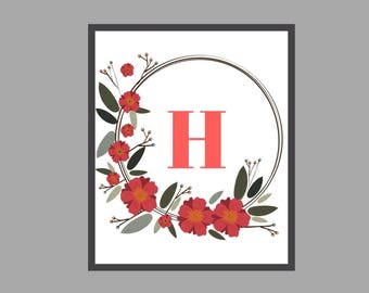 H monogram | Etsy