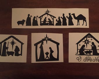 Vinyl nativity | Etsy