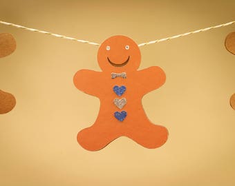 Gingerbread garland | Etsy