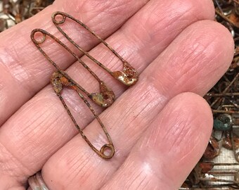 Rusty safety pin | Etsy