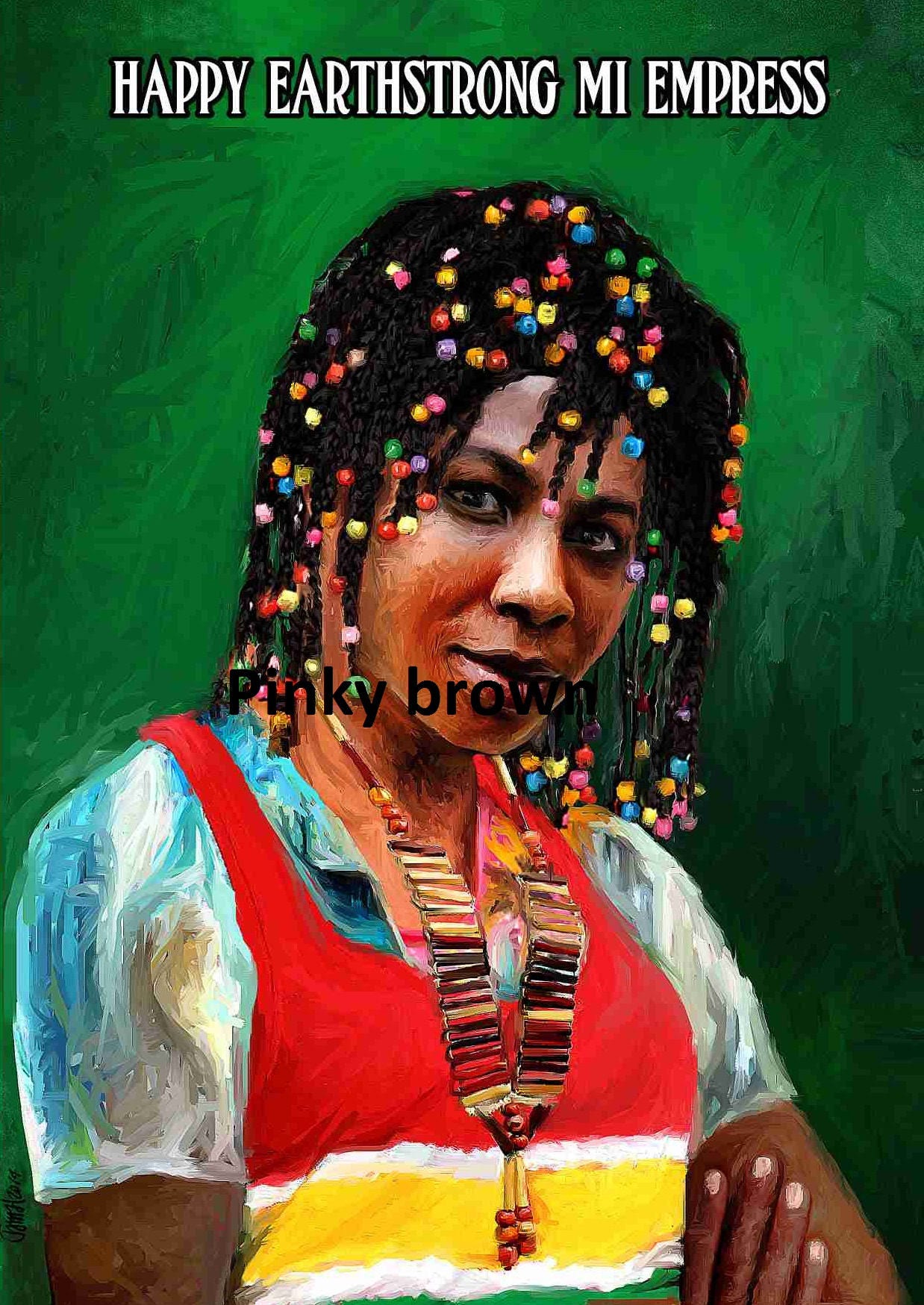 HAPPY EARTHSTRONG mi empress birthday rasta reggae greetings