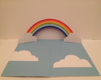 Rainbow card | Etsy