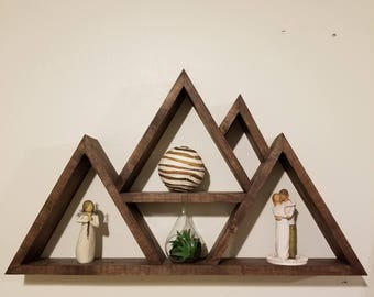 Rustic wood shelf | Etsy