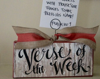 DIY Verse of the Week Black Vinyl lettering Scripture