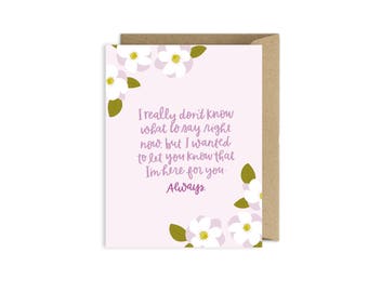 Cancer sympathy card | Etsy