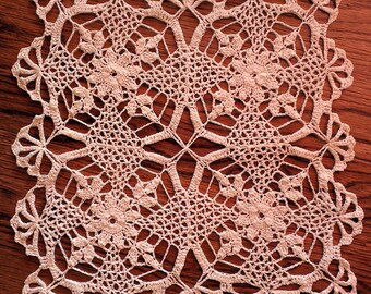 Square crochet doily | Etsy
