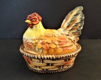 Hand painted chicken | Etsy