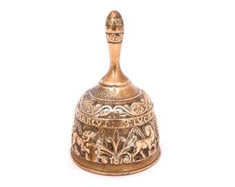 Brass hand bell | Etsy