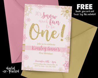 It's Snow Much Fun Invitation It's Snow Much Fun to