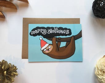Sloth christmas | Etsy