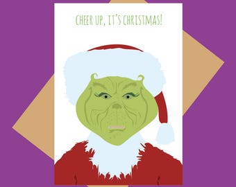 Grinch card | Etsy