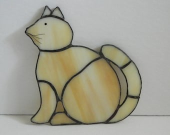 Stained glass cat | Etsy